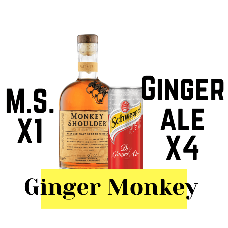 3MK Alcohol and Liquor Delivery:(Bundle) Ginger Monkey:Monkey Shoulder ...